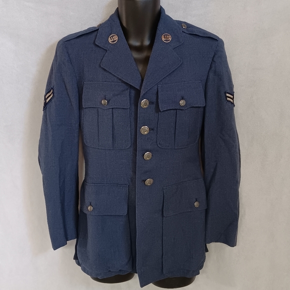 Military Issue | Jackets & Coats | Usaf Dress Wool Blazer Jacket Ike ...